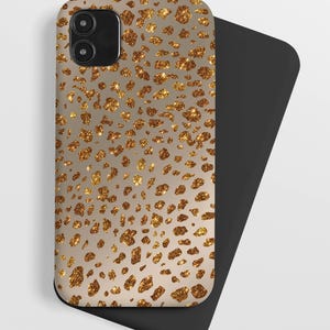 Gold Glitter Leopard Cheetah Digital Paper Background, Sparkle Digital ...