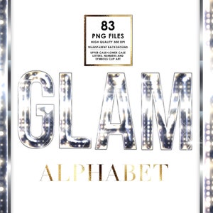 Glitter Silver Alphabet PNG Clip Art, Marquee Letters, Glam Letters ...
