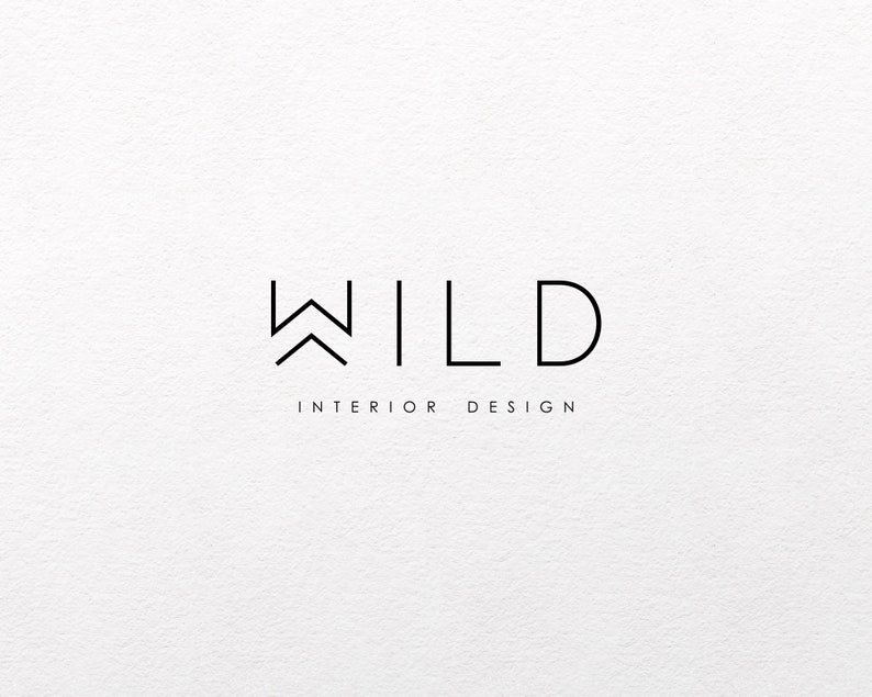Text Logo Premade Logo Design Interior Design Logo Elegant - Etsy