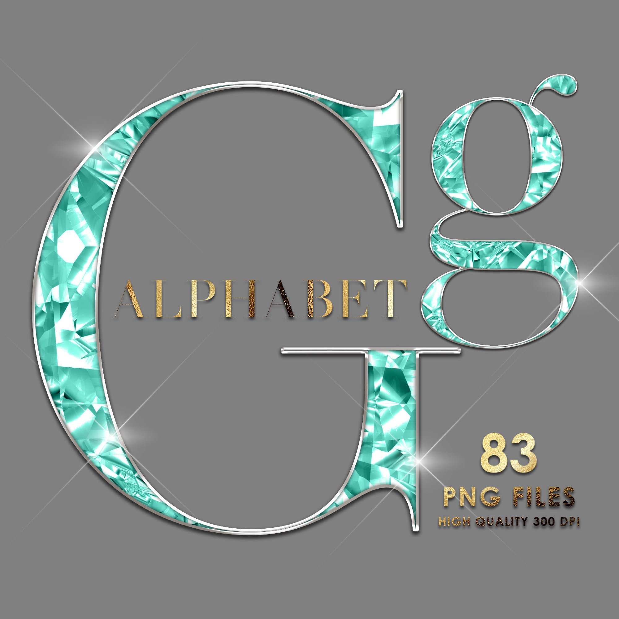 Turquoise Diamond Alphabet PNG Clipart, Glitter Alphabet PNG, Glam ...