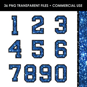 Glitter Sport Alphabet Png Clip Art, Blue and Black Glitter Alphabet ...