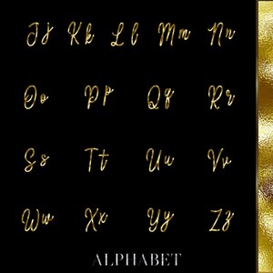 Gold Foil Alphabet Png Clipart, Gold Chrome Letters, Gold Alphabet PNG ...