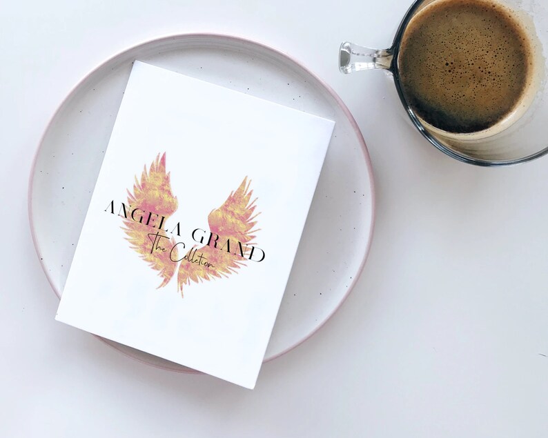 Boutique Logo Nail Logo Angel Wings Logo Beauty Logo Angel - Etsy