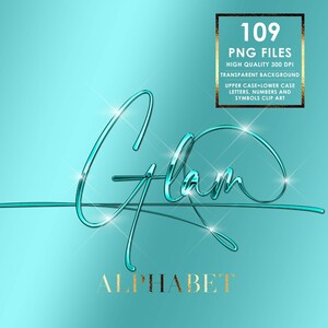 Teal Alphabet Png Clip Art, Turquoise Alphabet, Blue Chrome Letters Png ...