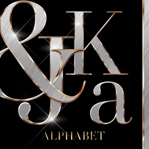 Silver and Gold Alphabet PNG Clipart, Silver and Gold Letters Png ...