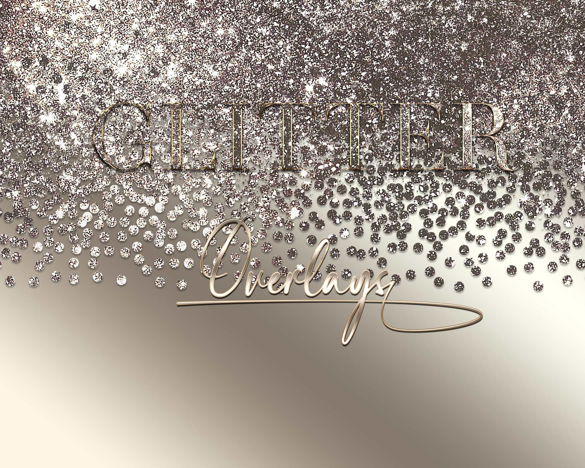 Gold Glitter Confetti Clipart, Gold Glitter Overlays, Sparkling Glitter ...