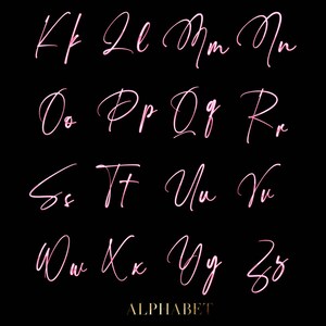 Rose Gold Alphabet Png Clip Art, Pink Alphabet PNG, Rose Gold Chrome ...