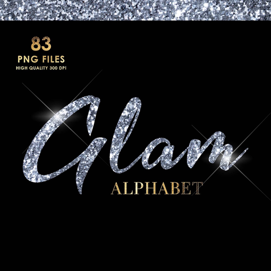 Glitter Silver Alphabet Png Clipart, Silver Foil Letters, Silver ...