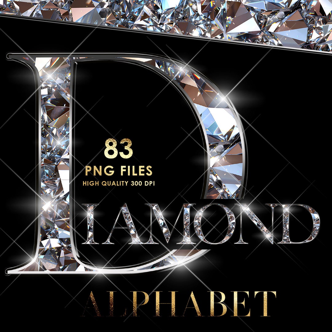 Diamond Alphabet PNG Clipart, Glitter Alphabet PNG, Glam Alphabet ...