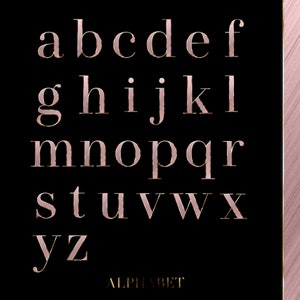 Rose Gold Letters Png, Pink and Gold Alphabet PNG, Pink Letters, Chrome ...