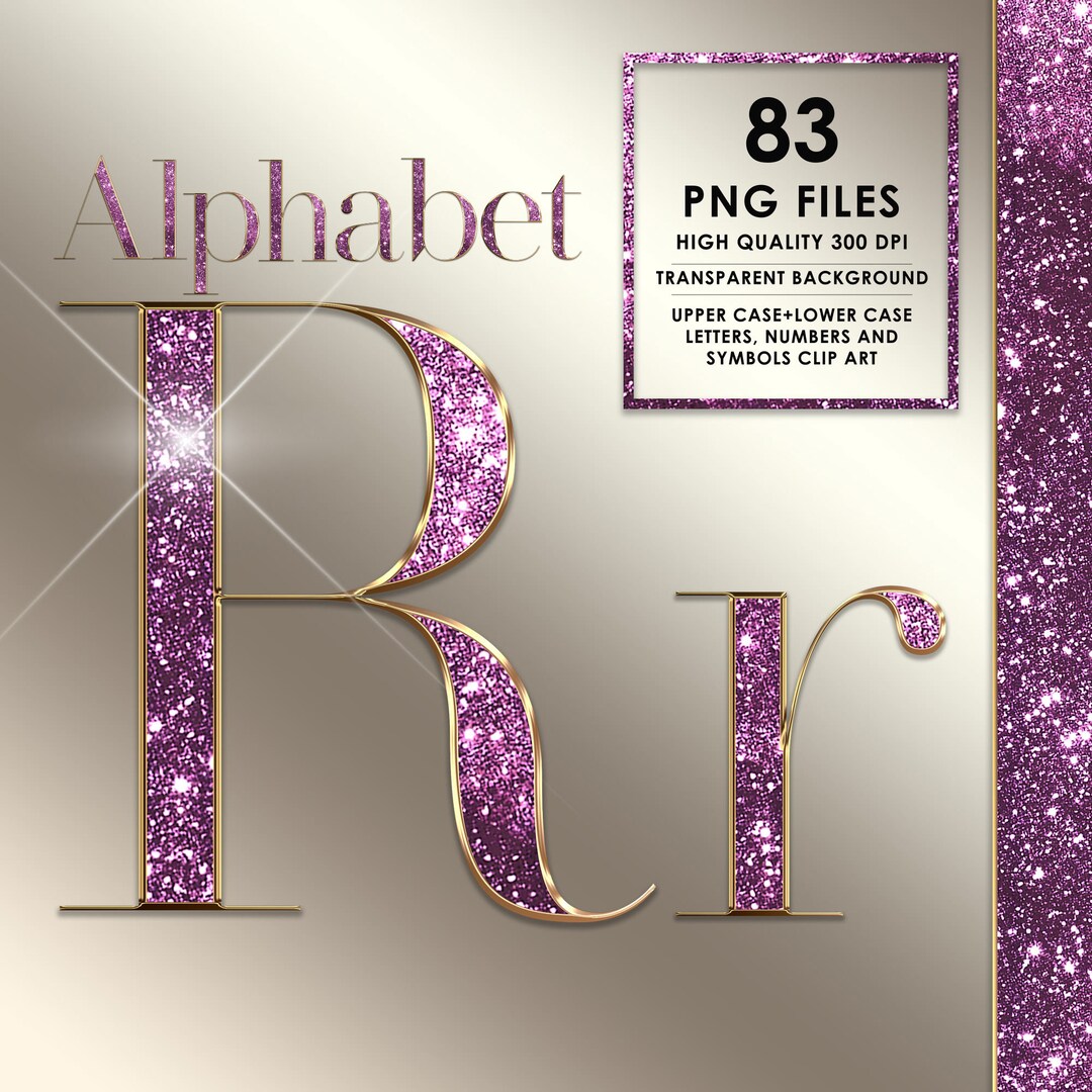 Glitter Alphabet PNG, Diamond Letters, Glam Letters, Bling Alphabet Png ...