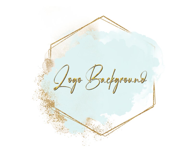 Logo Background Png Blue Brush Stroke Png Glitter Blue - Etsy