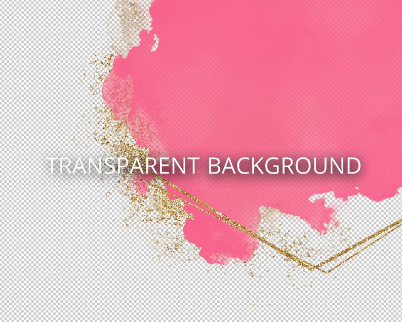 Logo Background Png Pink Brush Stroke Png Glitter Pink - Etsy