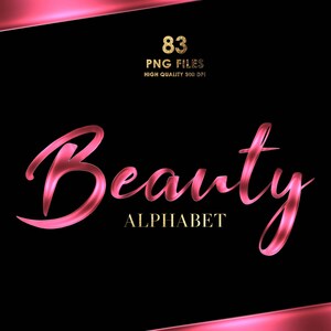 Pink Alphabet Png Clip Art, Script Alphabet PNG, Glitter Pink Letters ...