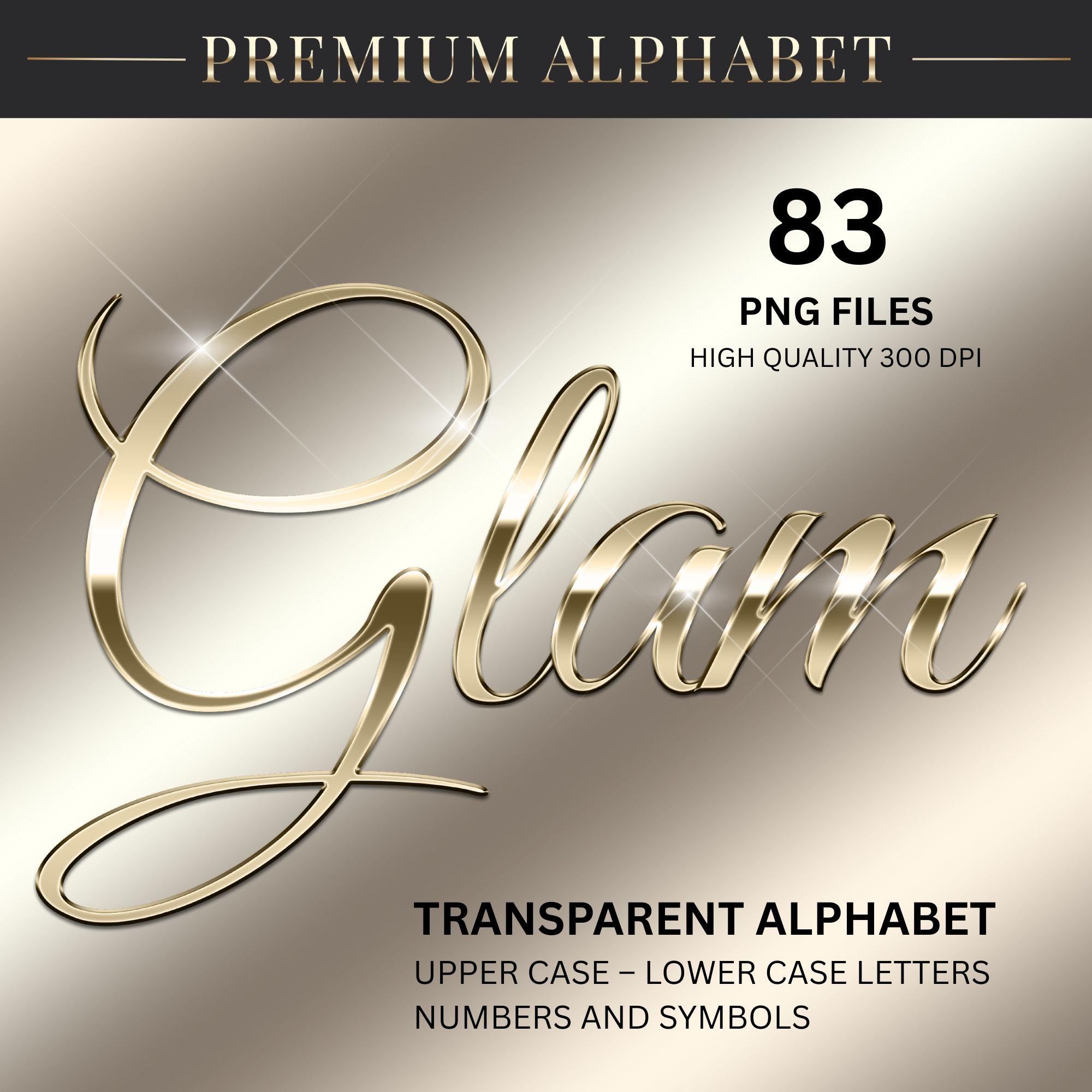 Gold Foil Alphabet PNG Clipart, Shiny Transparent Script Letters ...
