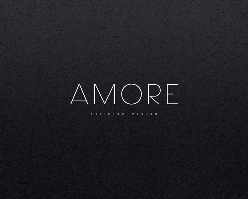 Text Logo Premade Logo Design Interior Design Logo Elegant | Etsy