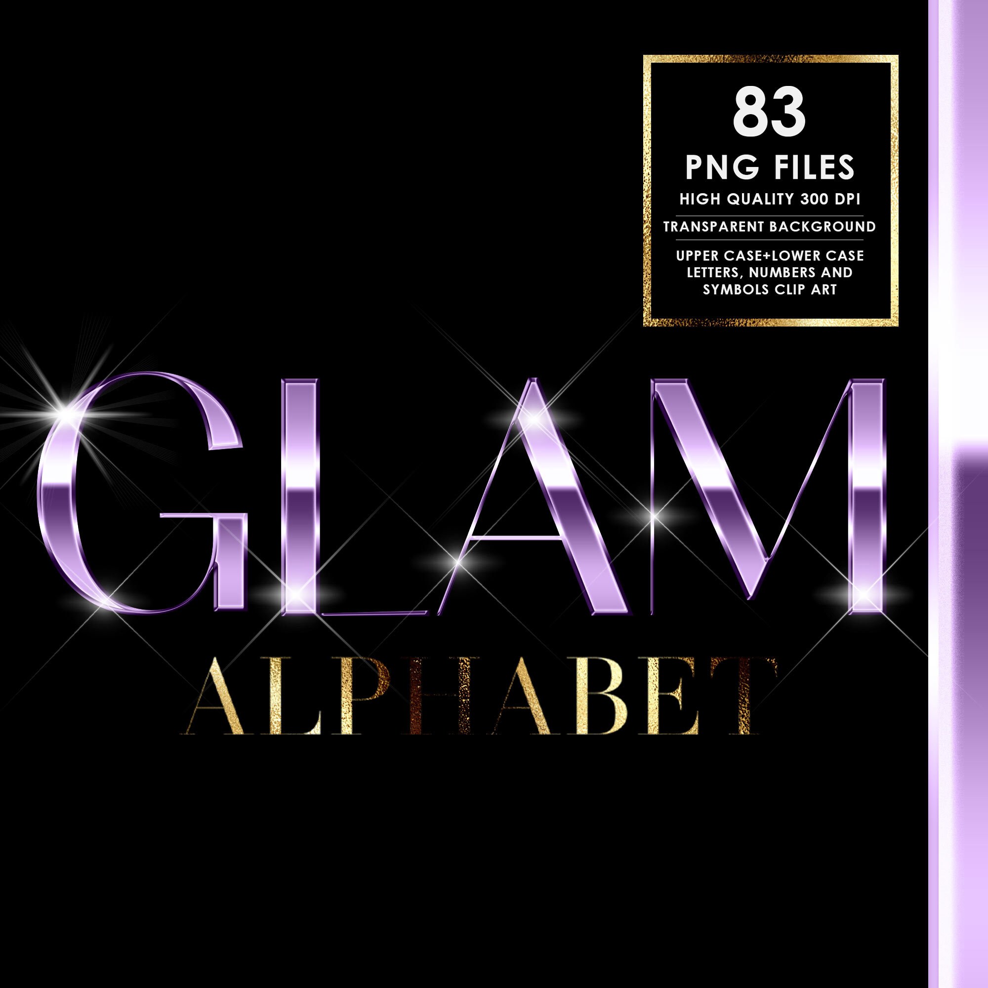 Purple Alphabet PNG Clip Art, Purple Letters Png, Glam Alphabet, Lilac ...