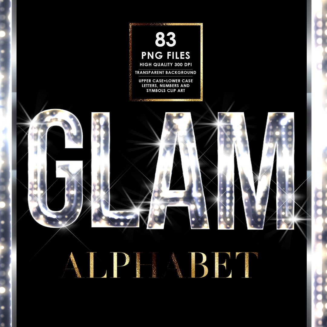 Glitter Silver Alphabet PNG Clip Art, Marquee Letters, Glam Letters ...