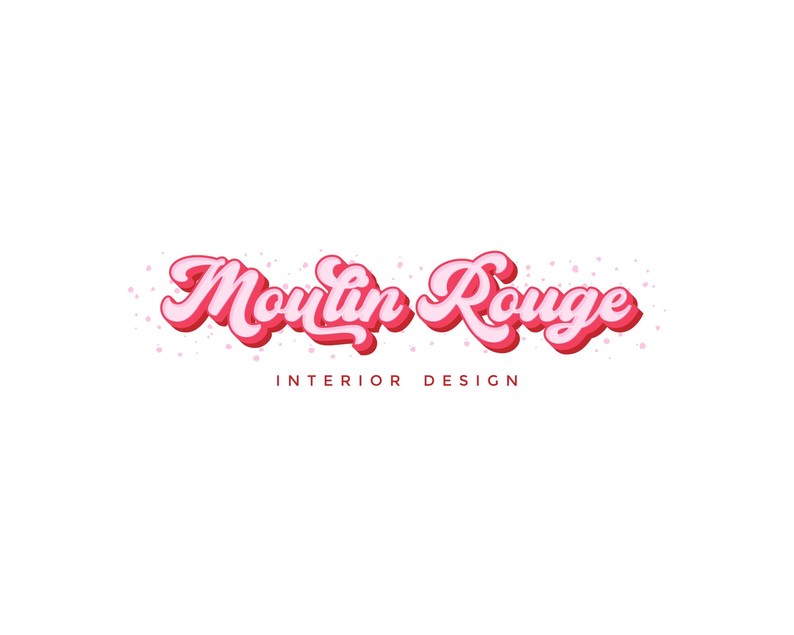 Pink Retro Logo Premade Logo Design Beauty Logo Boho Logo - Etsy