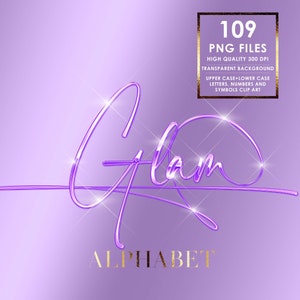 Purple Alphabet Png Clip Art, Purple Chrome Letters Png, Script Letters ...