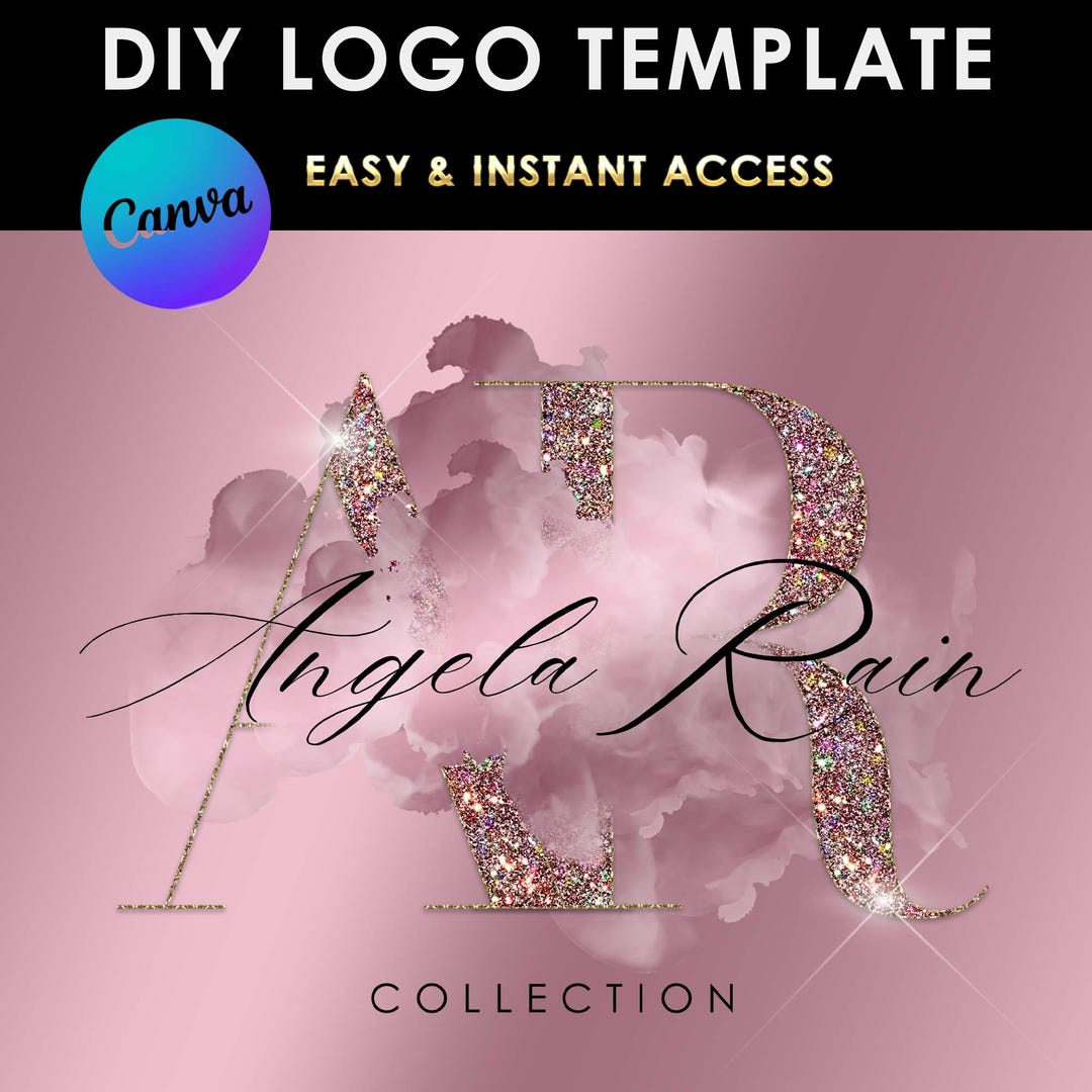 Diamond Glitter Logo, Cosmetics Logo, Editable DIY Logo Design Template ...