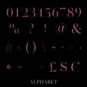 Rose Gold Chrome Alphabet PNG Clip Art, Pink Chrome Letters Png ...