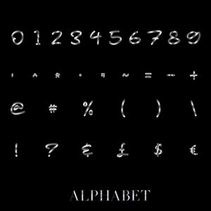 Silver Foil Alphabet, Liquid Silver Alphabet Png Clip Art, Silver ...