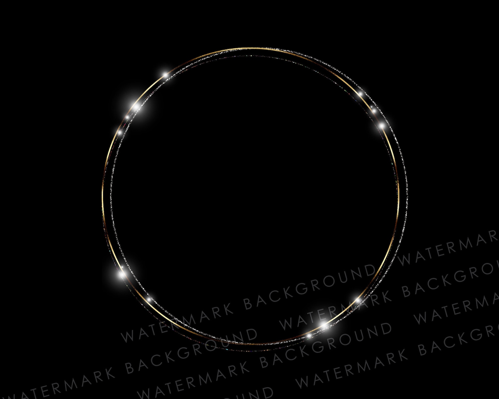 Gold and Silver Ring Circle, Logo Background Png, Metallic Clipart ...