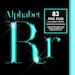 Turquoise Chrome Alphabet PNG, Blue Chrome Letters Png, Glam Alphabet ...