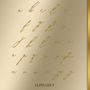 Gold Alphabet PNG, Metallic Alphabet Png, Gold Letters Clipart, Script ...