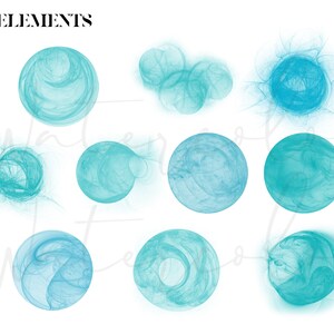 Blue Splashes Splotches Clipart 20 PNG Files, Blue Watercolor Digital ...