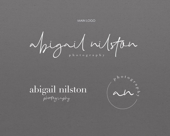 Photography logo Premade logo design Script logo Minimalist | Etsy