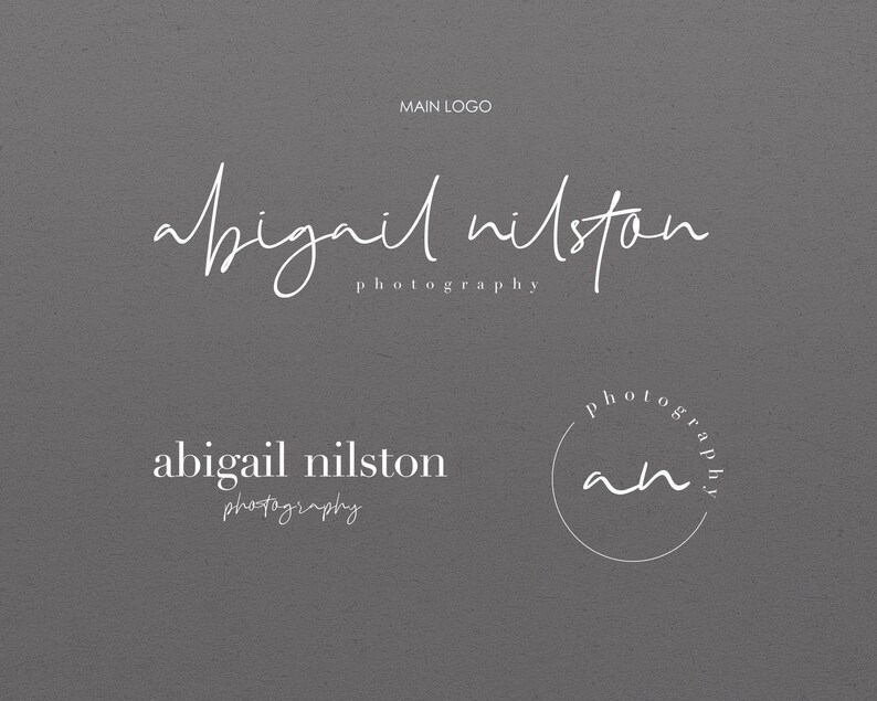 Photography logo Premade logo design Script logo Minimalist | Etsy