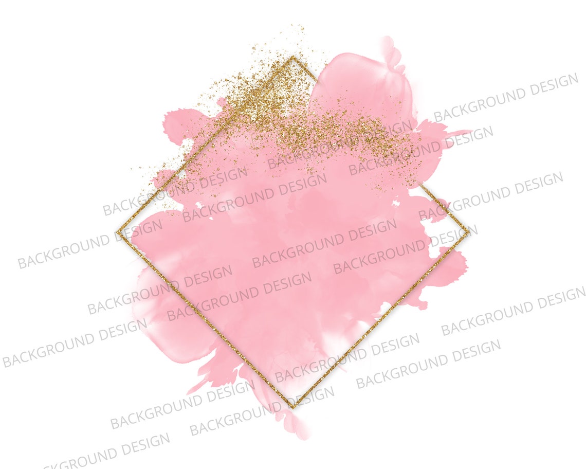 Logo Background Png Pink Brush Stroke Png Blush Pink Frame - Etsy