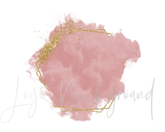 Logo Background Png Pink Brush Stroke Png Blush Pink Frame - Etsy