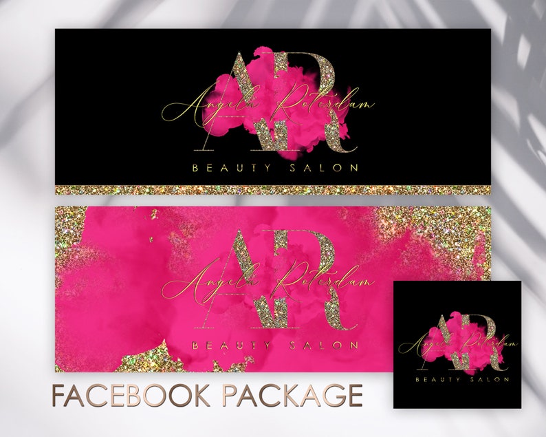 Hot Pink Beauty Logo. Boutique Logo Brow Logo Premade Logo - Etsy