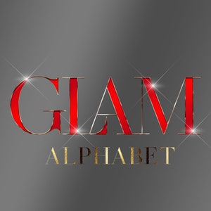 Red and Gold Alphabet PNG Clipart, Red Letters Png, Red Chrome Alphabet ...