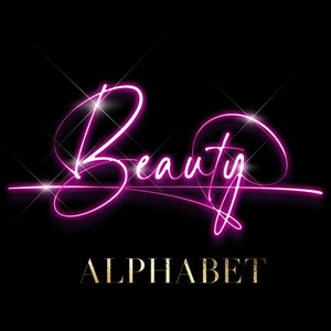 Neon Pink Alphabet Png Clip Art, Pink Alphabet PNG, Glitter, Glow ...