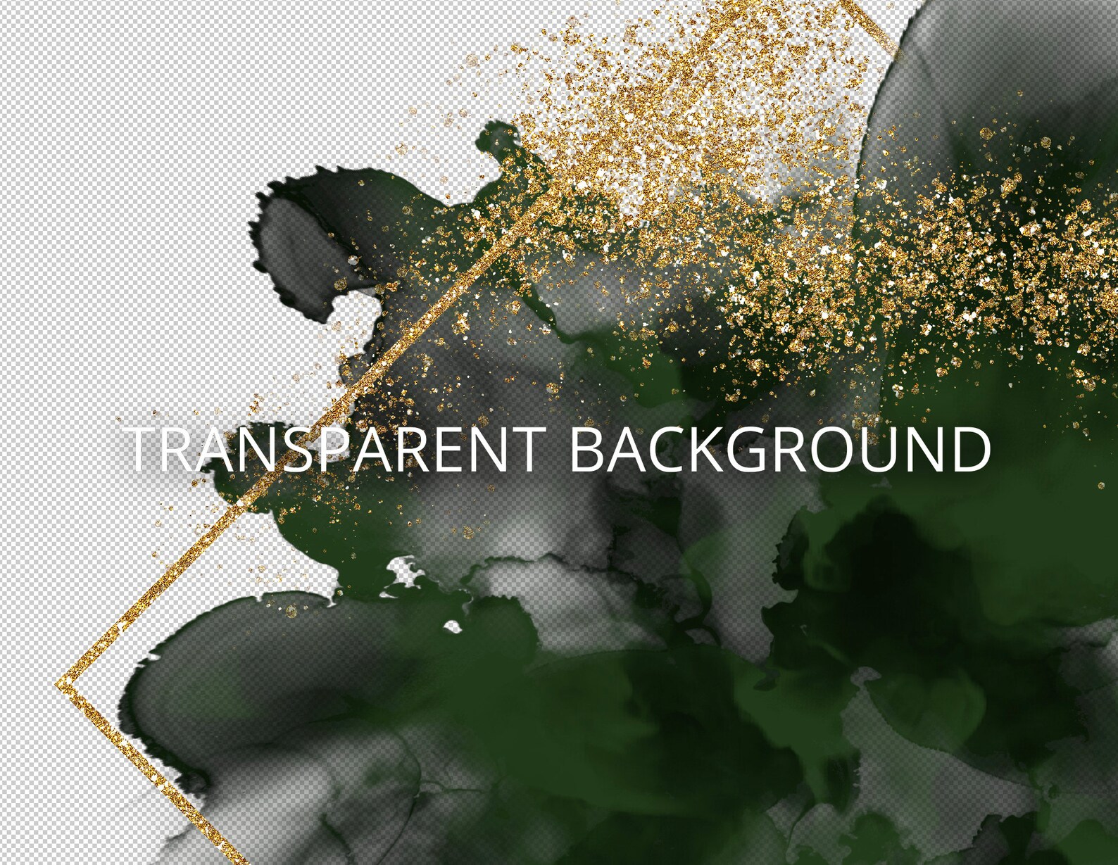 Logo Background Png, Emerald Green Brush Stroke Png, Green Frame ...