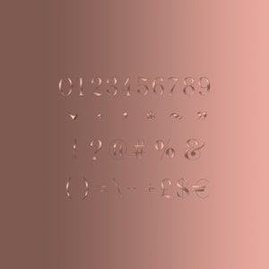 Rose Gold Alphabet PNG Clipart, Rosegold Metallic Alphabet, Glam ...
