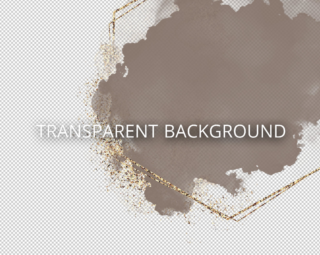 Logo Background Png Brown Brush Stroke Png Glitter Brown - Etsy