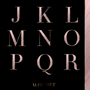 Rose Gold Letters Png, Pink and Gold Alphabet PNG, Pink Letters, Chrome ...