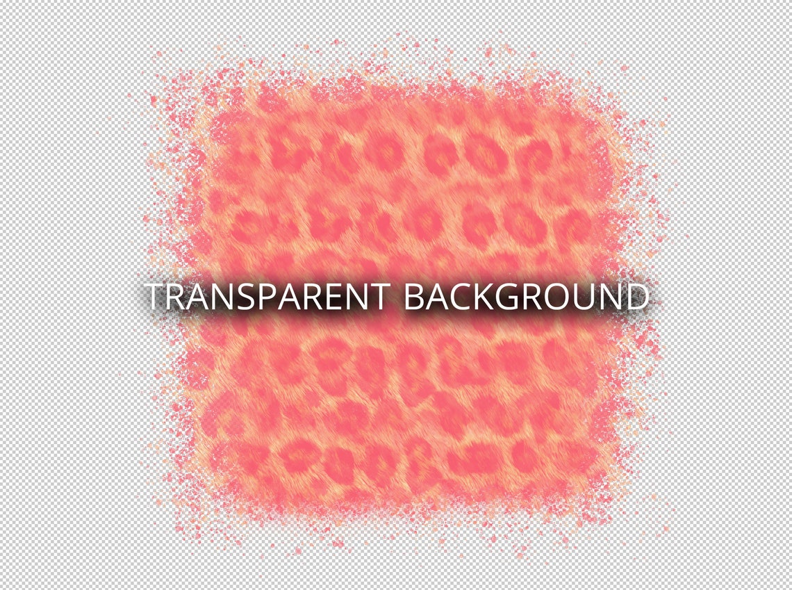 Distressed Leopard Frame Png Pink Leopard Background Pink - Etsy