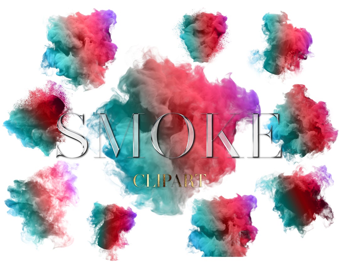 Coloruful Smoke PNG, Smoke Overlays, Cloud Overlays, Logo Background ...