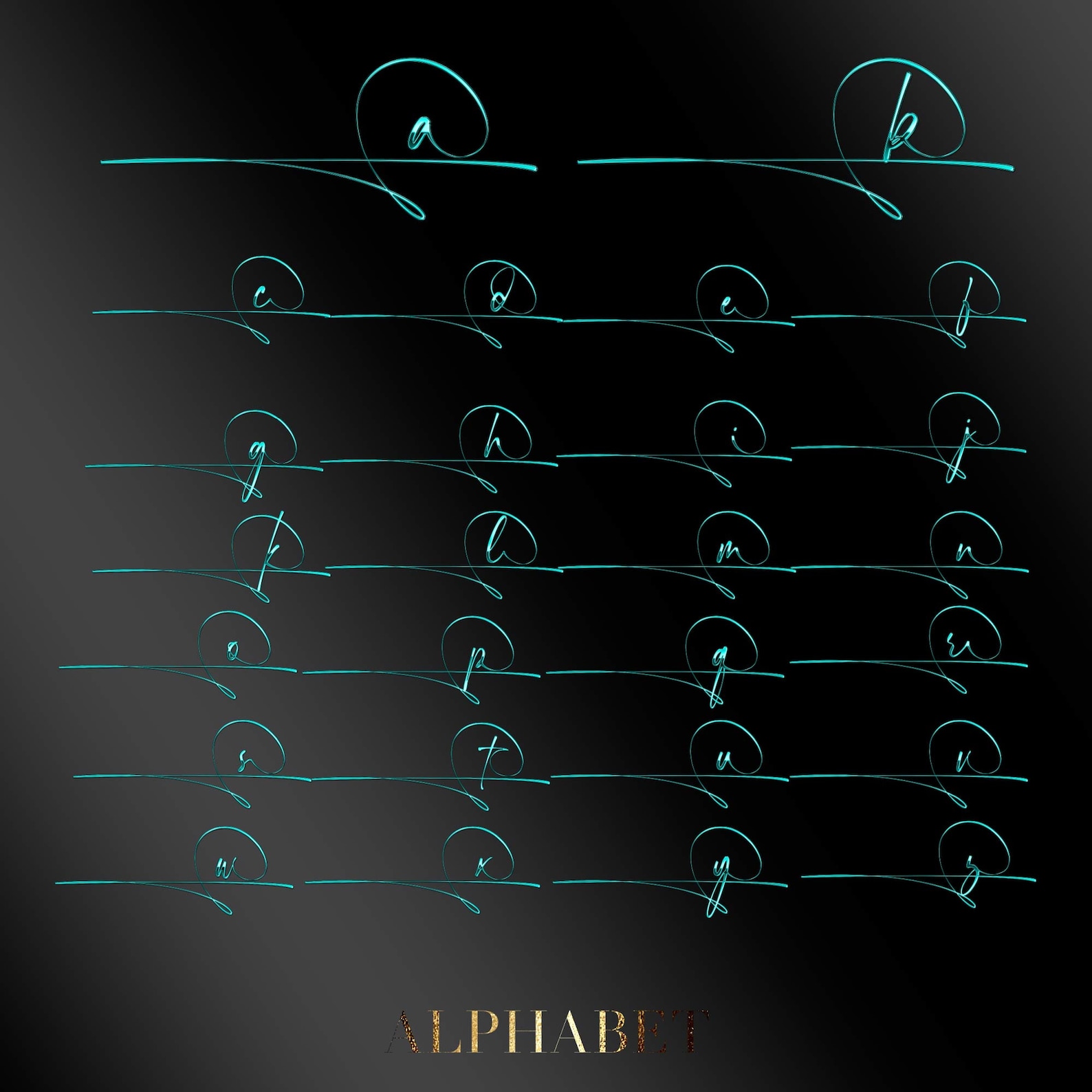 Teal Alphabet Png Clip Art, Turquoise Alphabet, Blue Chrome Letters Png ...