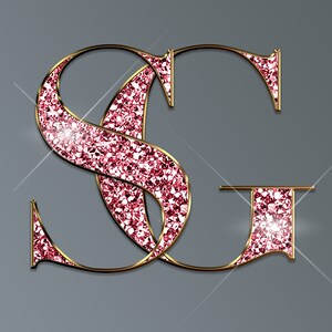 Pink Chunky Glitter Alphabet Clip Art, Rose Gold Letters, Pink Alphabet ...