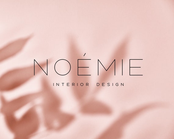 Text Logo Premade Logo Design Interior Design Logo Elegant - Etsy