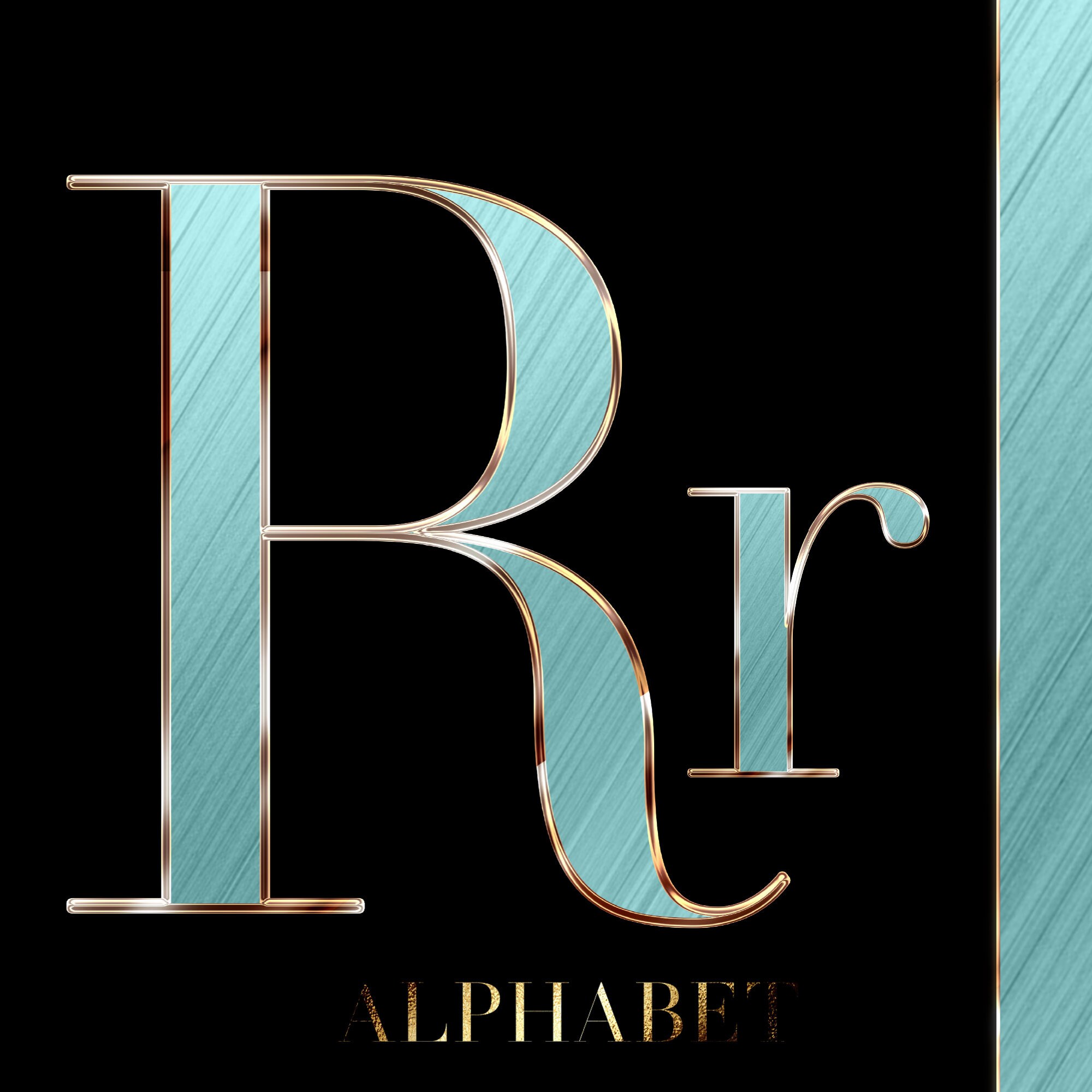 Blue and Gold Alphabet Png Clip Art, Chrome Alphabet Png, Glitter ...