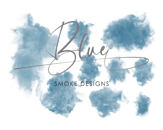 Blue Smoke Overlays Smoke Png Logo Background Png Blue Fog - Etsy Canada