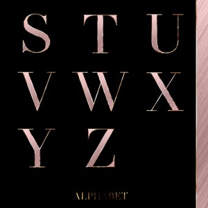 Rose Gold Letters Png, Pink and Gold Alphabet PNG, Pink Letters, Chrome ...